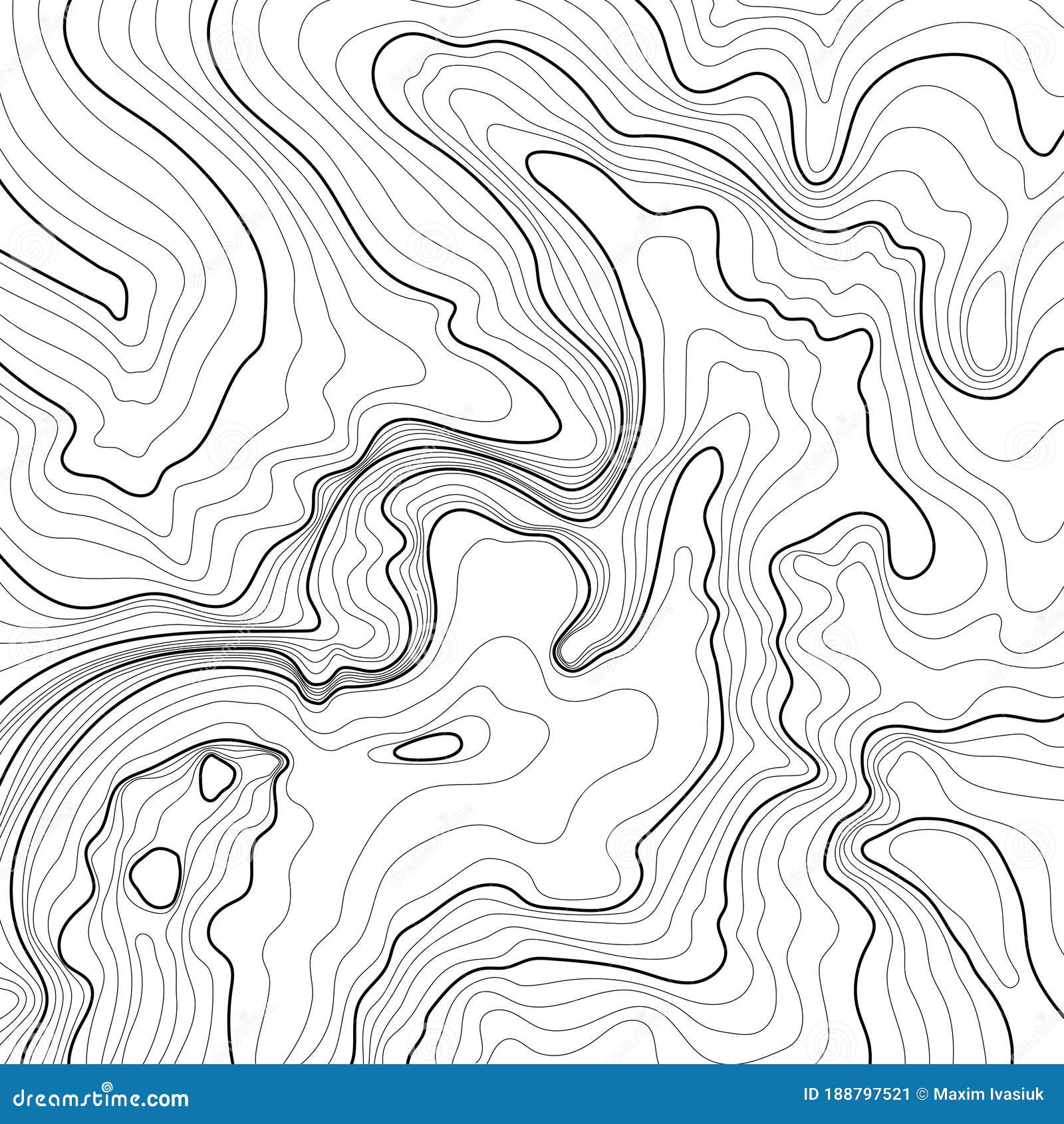 Map Line of Topography. Vector Abstract Topographic Map Concept with ...