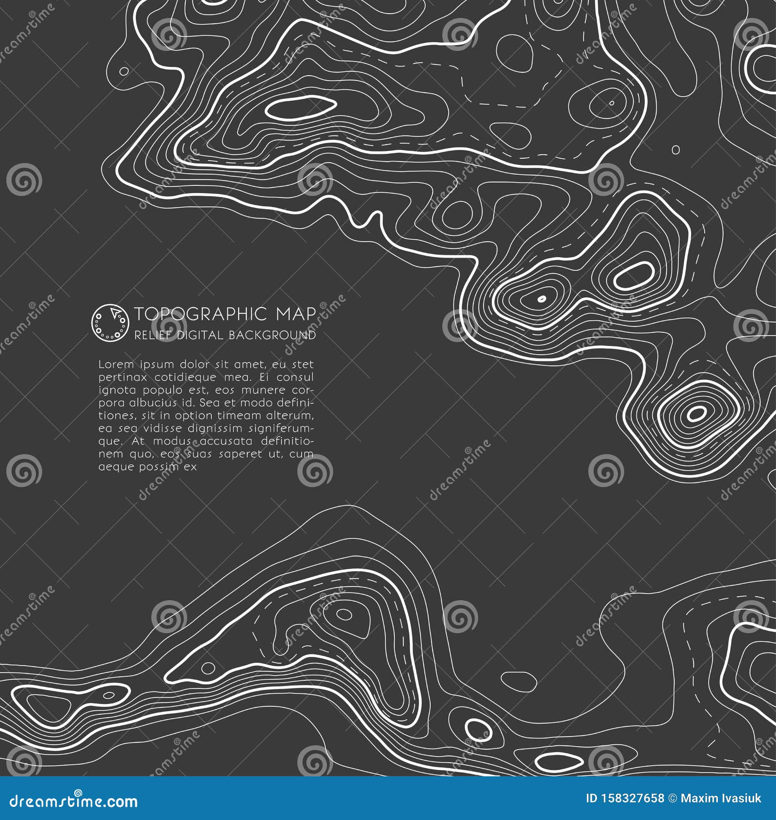 Map Line Of Topography Vector Abstract Topographic Map Concept With Space For Your Copy Stock