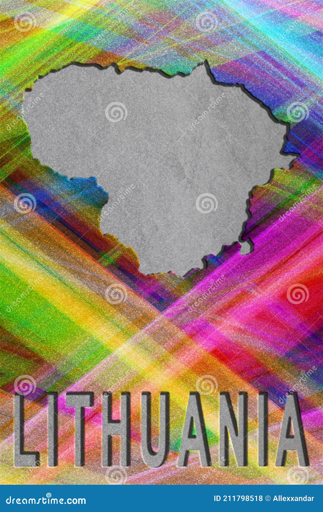 Colorful Lithuania Political Map With Clearly Labeled, Separated Layers ...