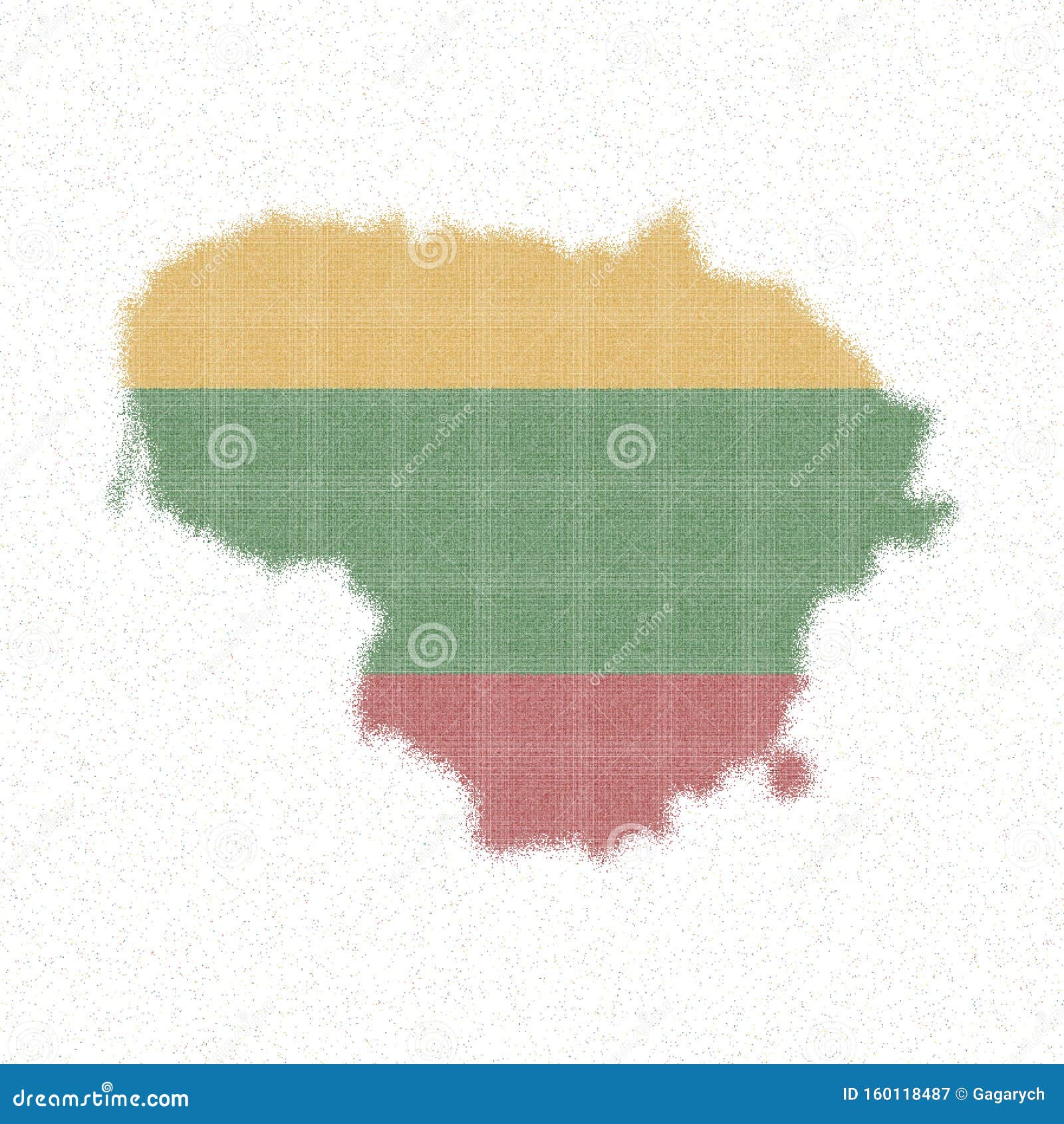 Map of Lithuania. stock vector. Illustration of create - 160118487