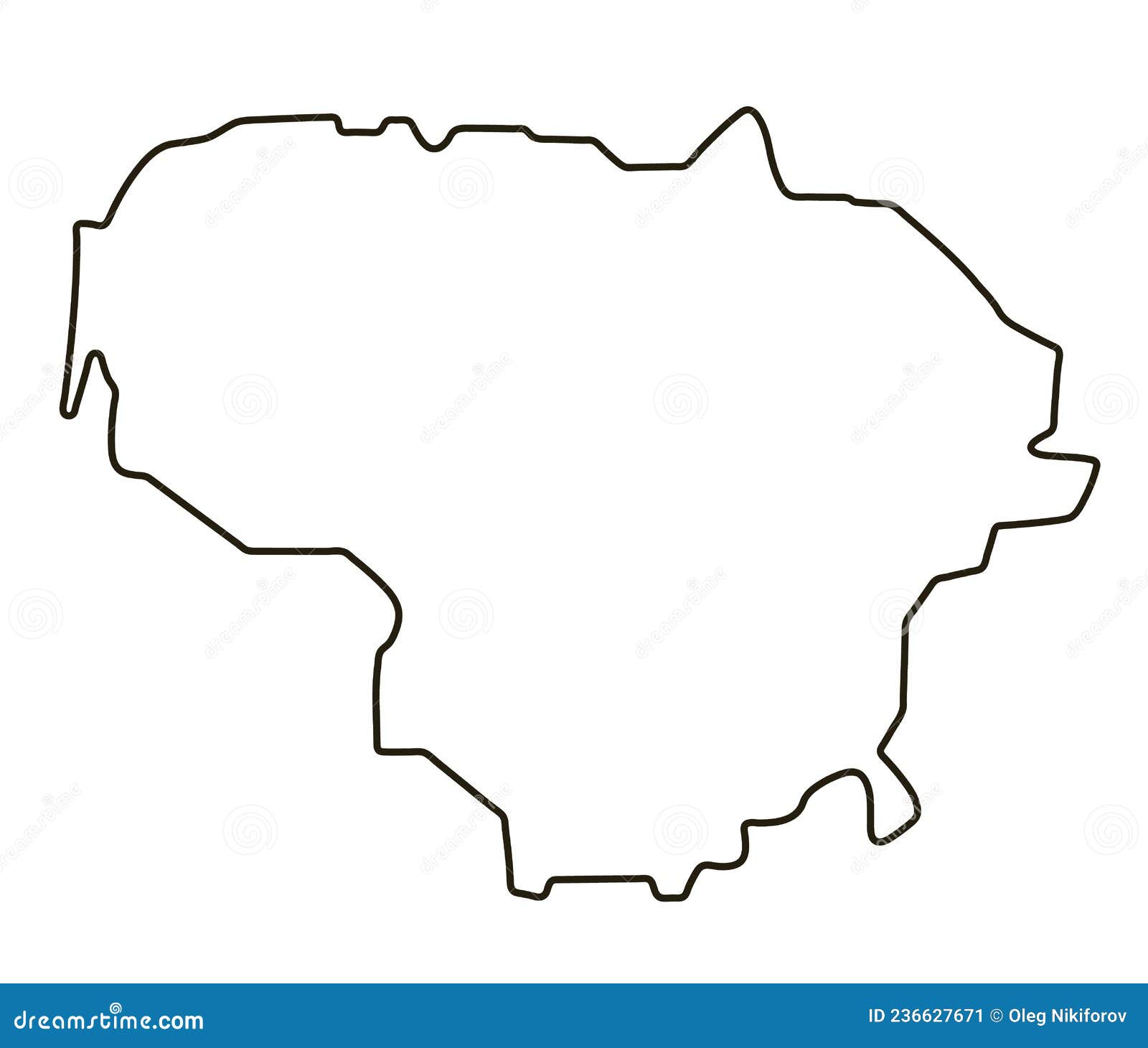 Map of Lithuania. Outline Map Vector Illustration Stock Vector ... Map of Lithuania. Outline Map Vector Illustration Stock Vector ...