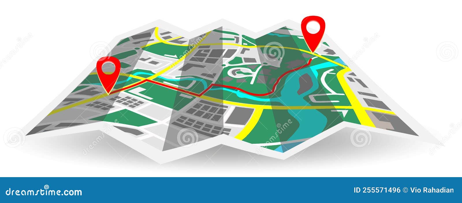 Map Localization Place Pin Location. Map with Pin Pointer. Travel Map ...