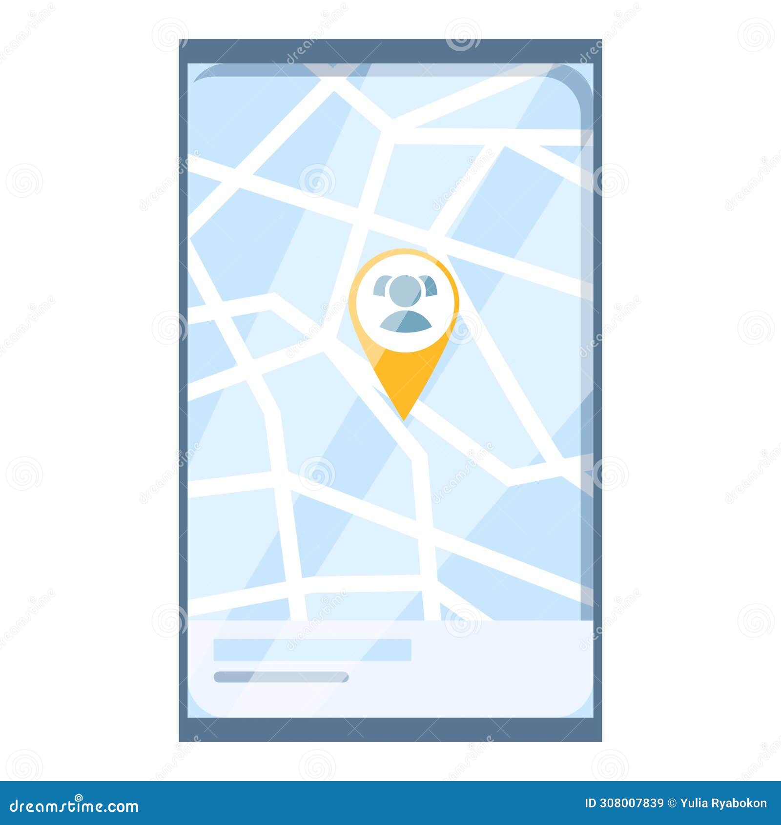 Map Location Access Icon Cartoon Vector. Online Electronic Stock Vector ...