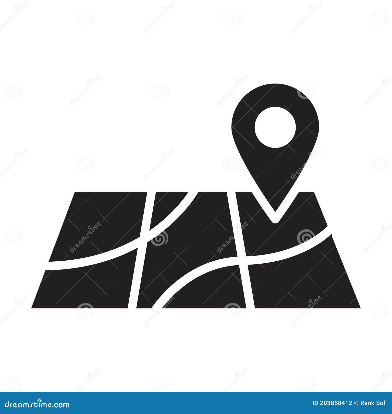 Map, Location, Direction, Locators Fully Editable Vector Icon Stock ...
