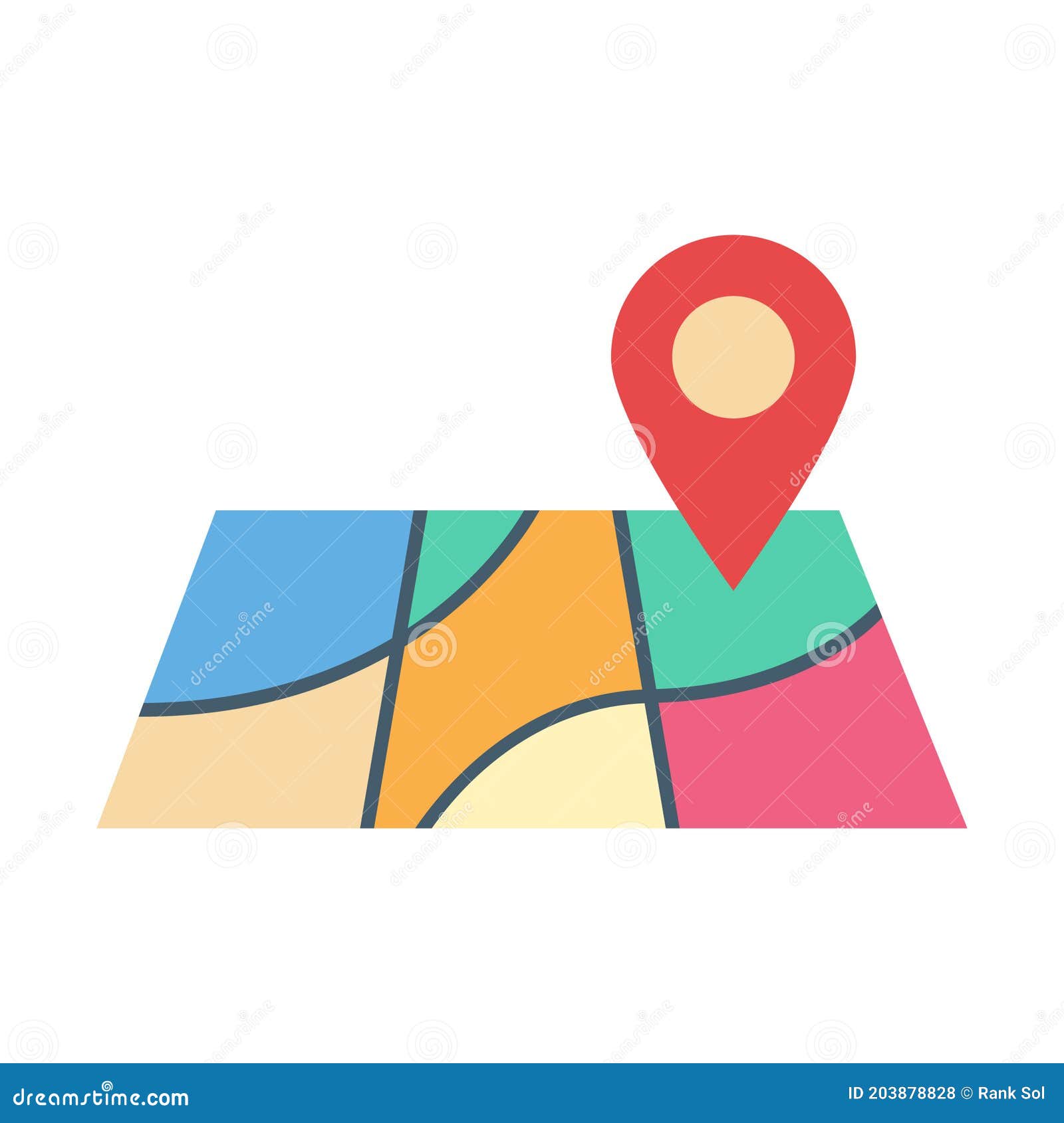 Map, Location, Direction, Locators Fully Editable Vector Icon Stock ...