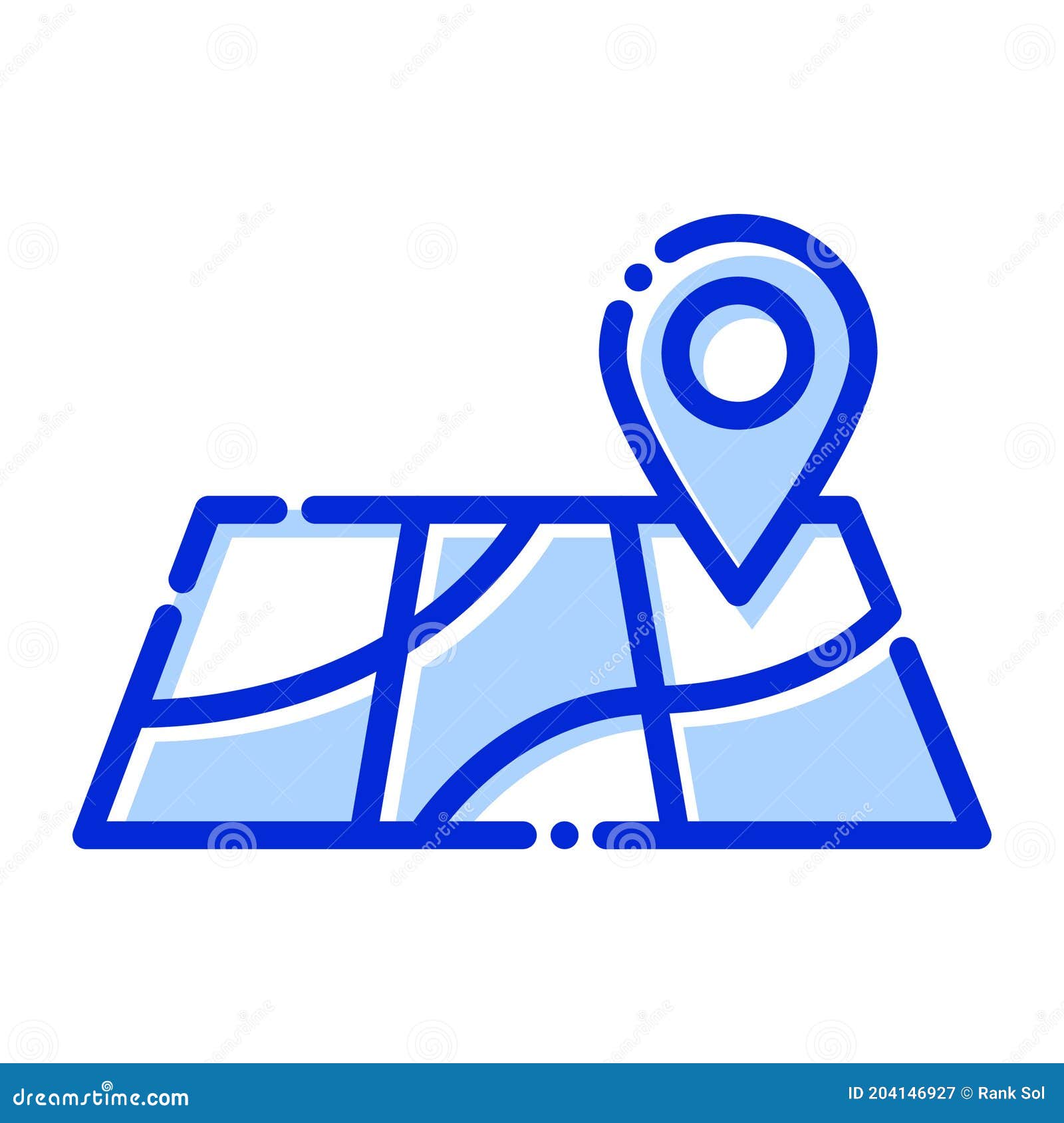 Map, Location, Direction, Locators Fully Editable Vector Icon Stock ...