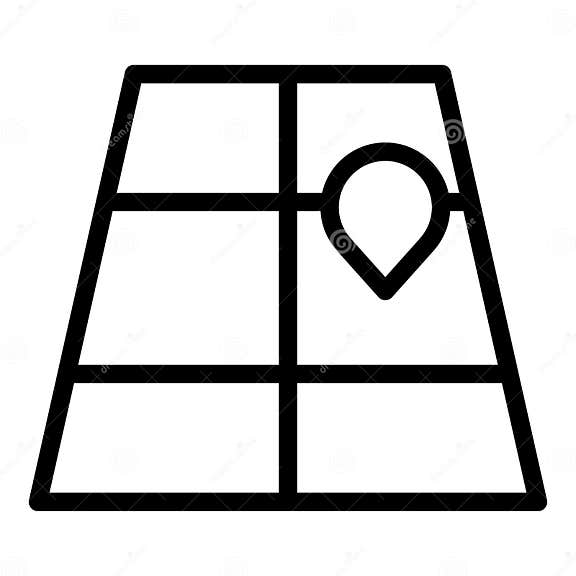 Map Location Icon Outline Vector. Navigator Direction Stock Vector ...