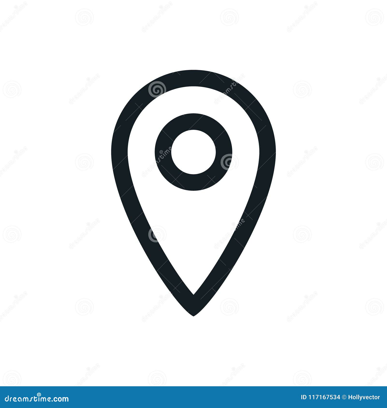 Map location icons stock vector. Illustration of pointer - 117167534