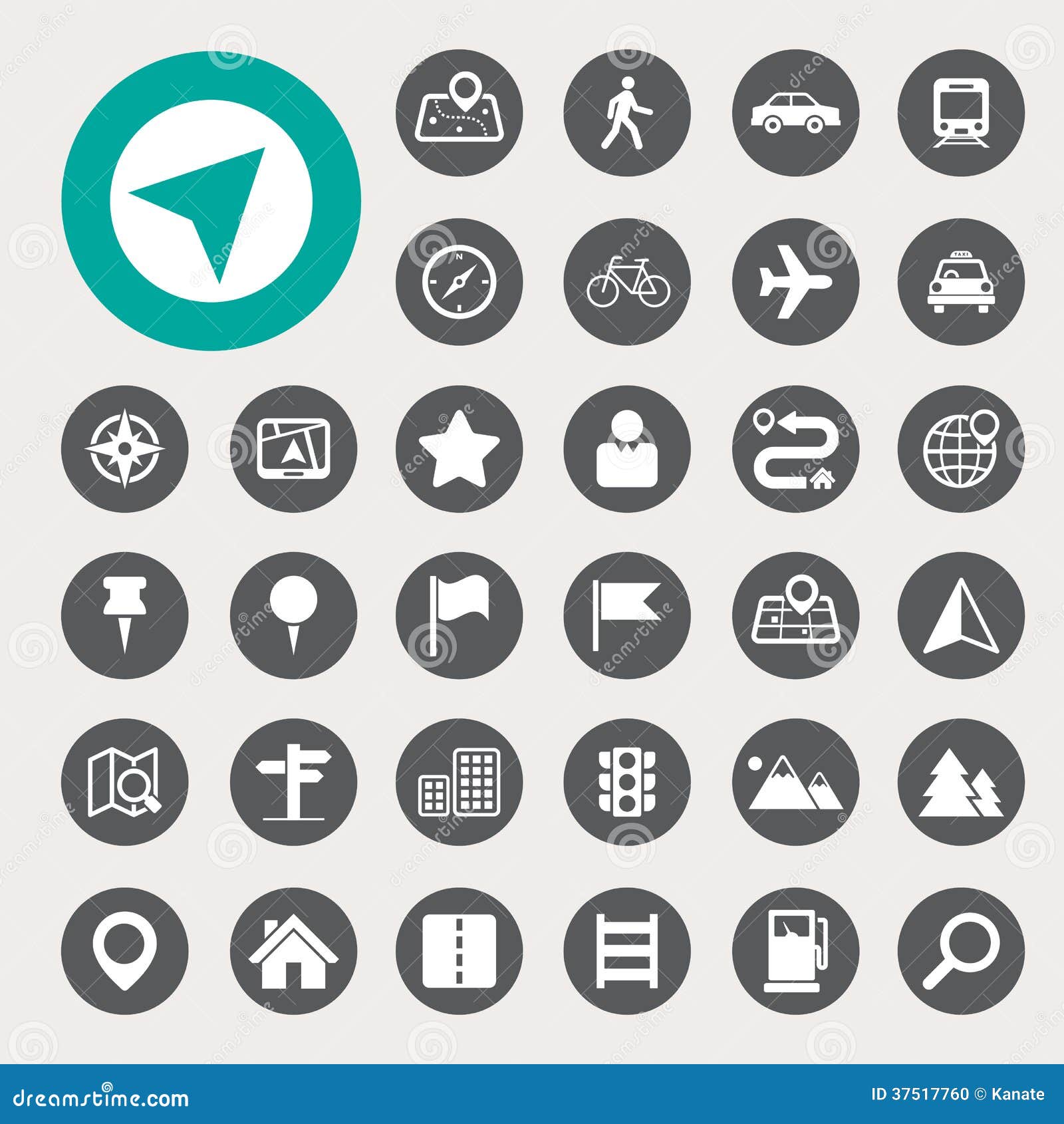 Map and Location Icons set stock vector. Illustration of location ... Map and Location Icons set stock vector. Illustration of location ...