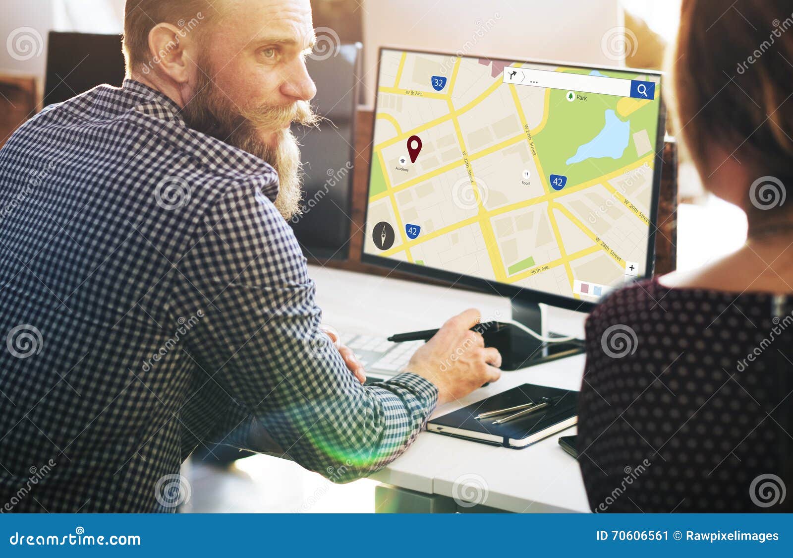 Map Location Information Web Layout Concept Stock Image - Image of ...