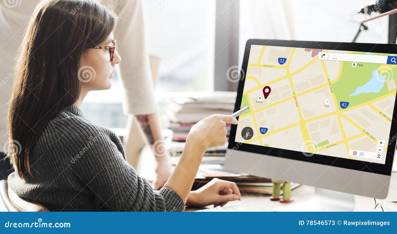 Map Location Information Web Layout Concept Stock Image - Image of ...