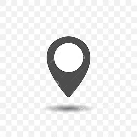 Map Location Pointer Icon on Transparent Background. Map Pin for Target ...