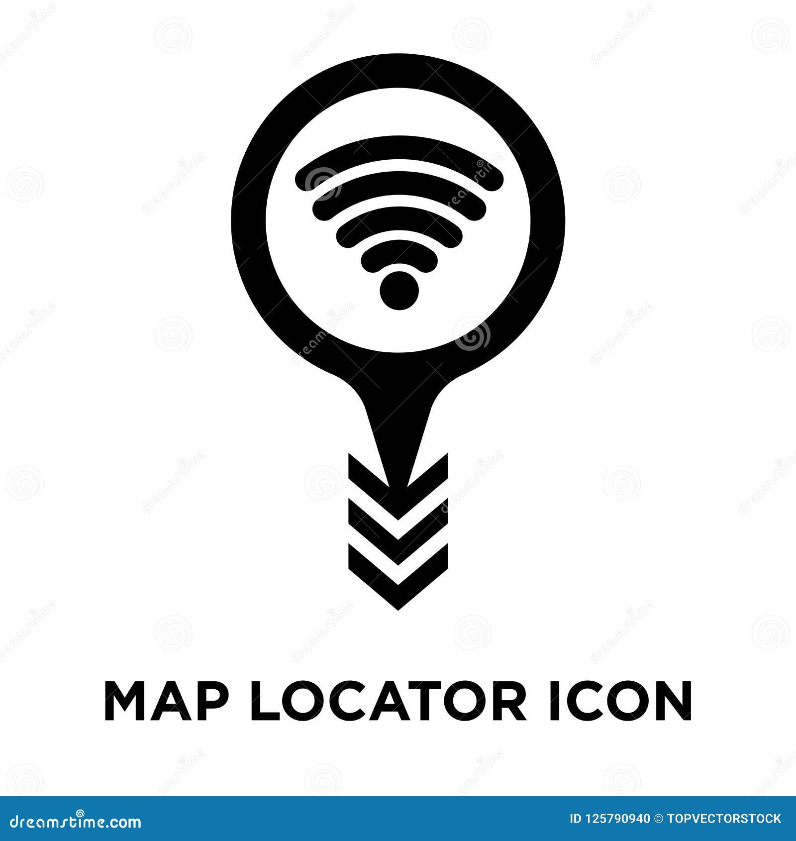 Map Locator Icon Vector Isolated on White Background, Logo Concept of ...