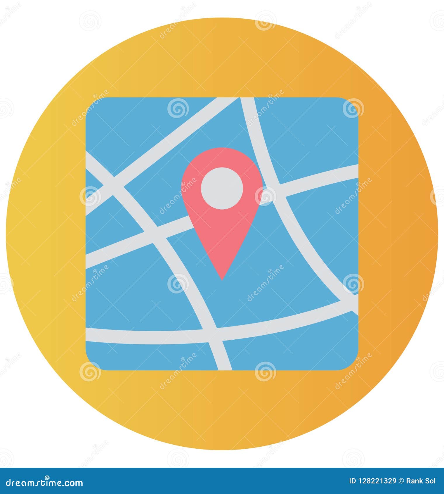 Map Locator Isolated Vector Icon Which Can Be Easily Edit or Modified ...