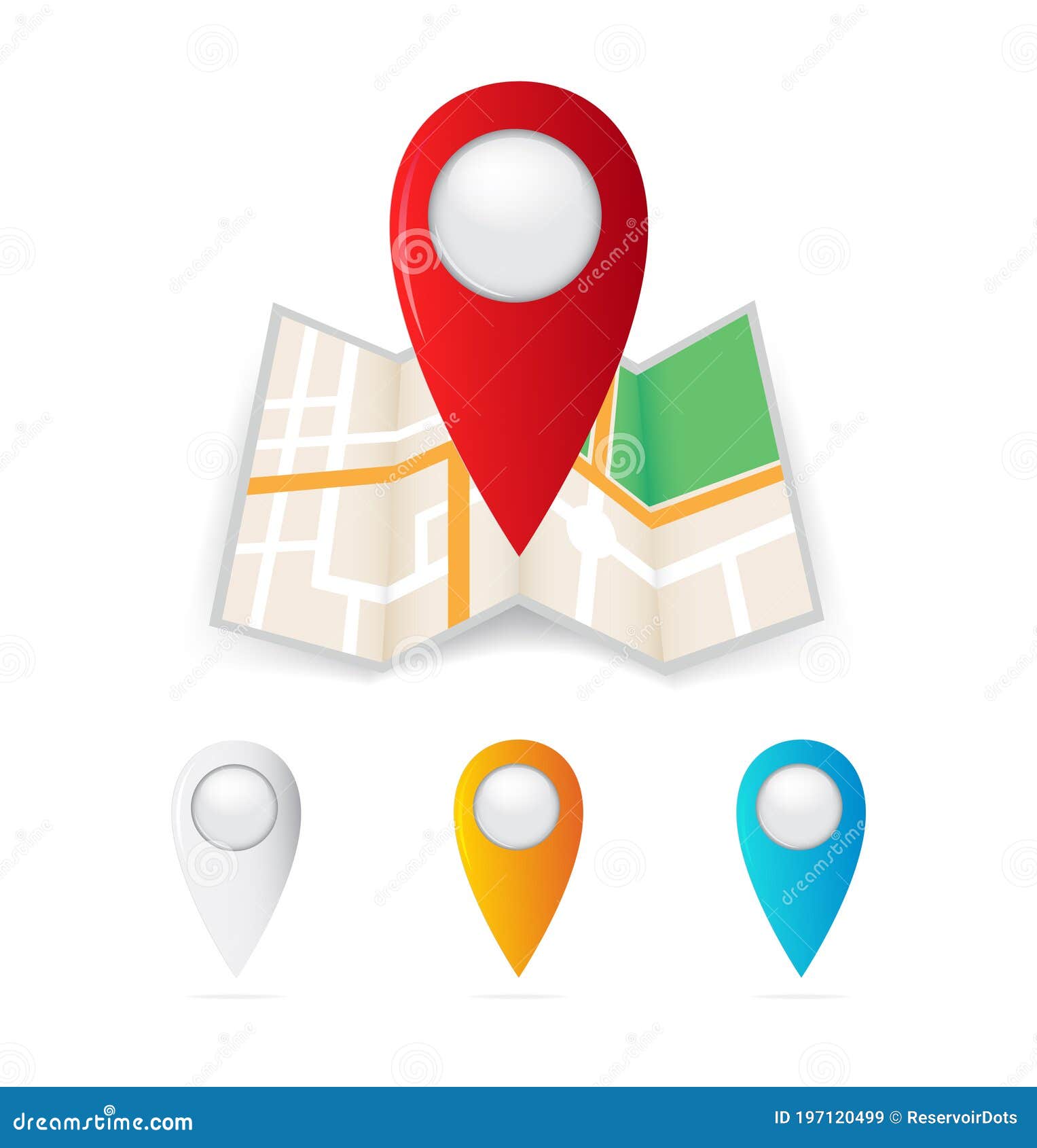 Map Locators Vector | CartoonDealer.com #197120499