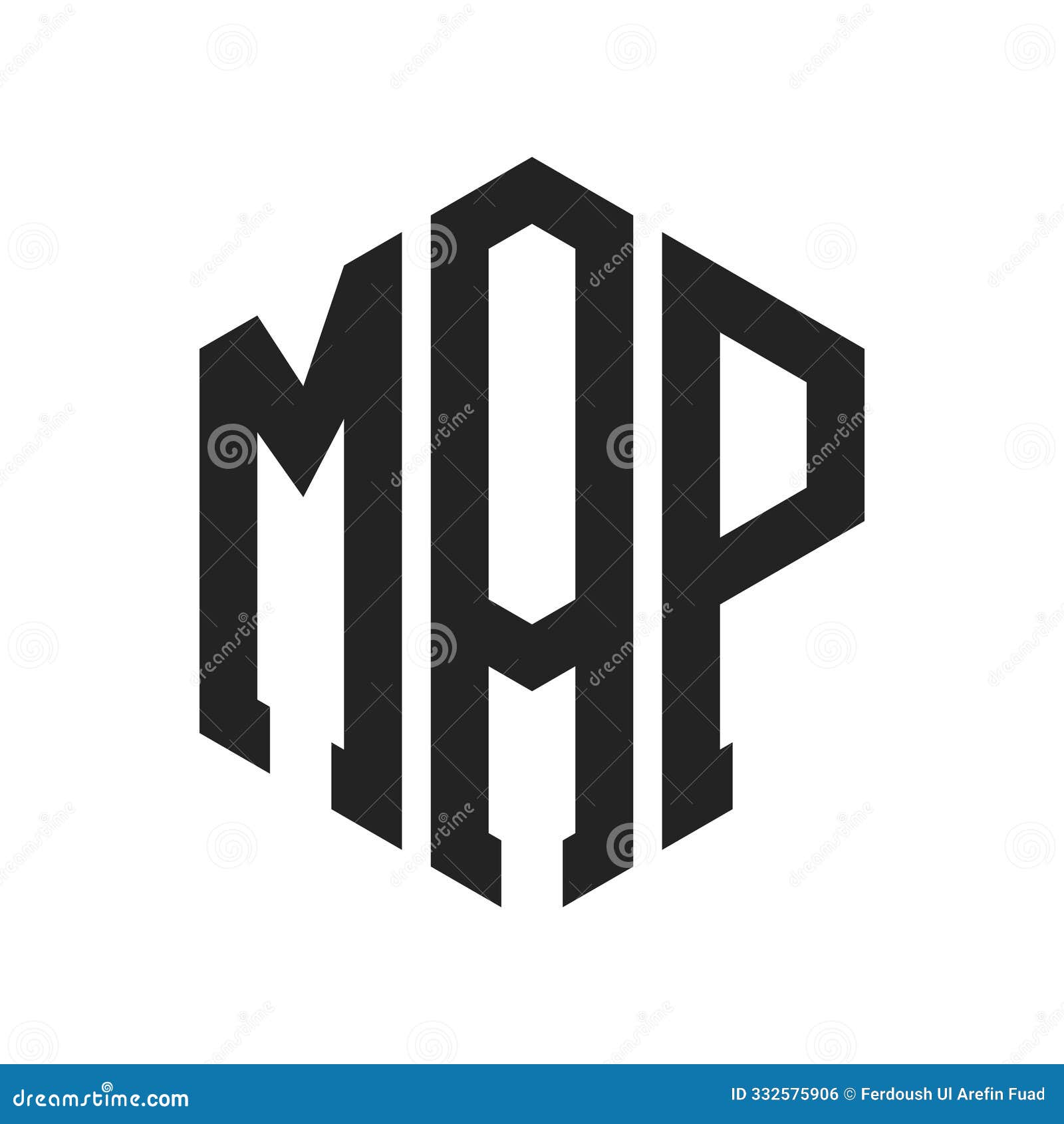 MAP Logo Design. Initial Letter MAP Monogram Logo Using Hexagon Shape ...