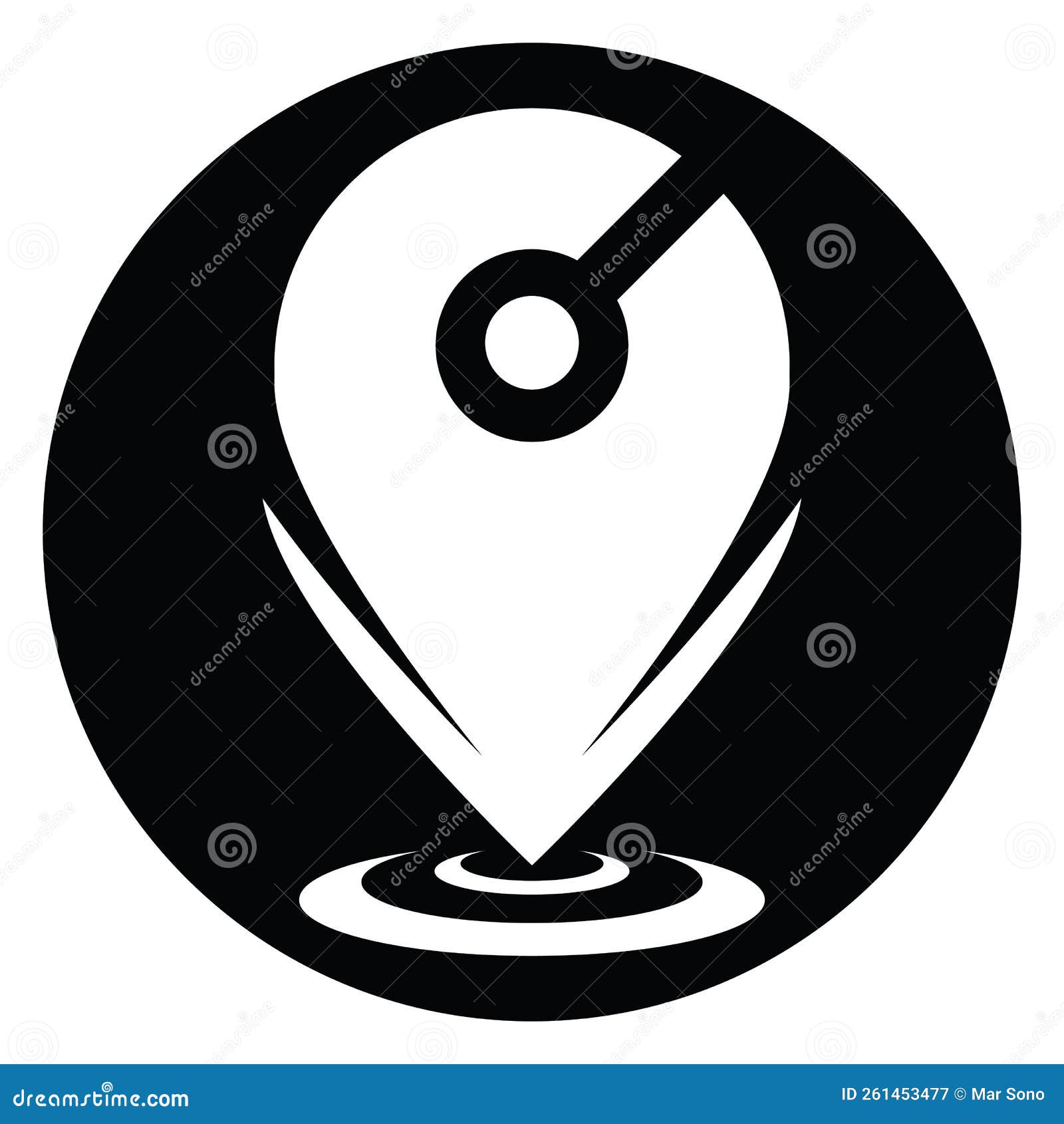 Map Logo Location Vector stock vector. Illustration of element - 261453477