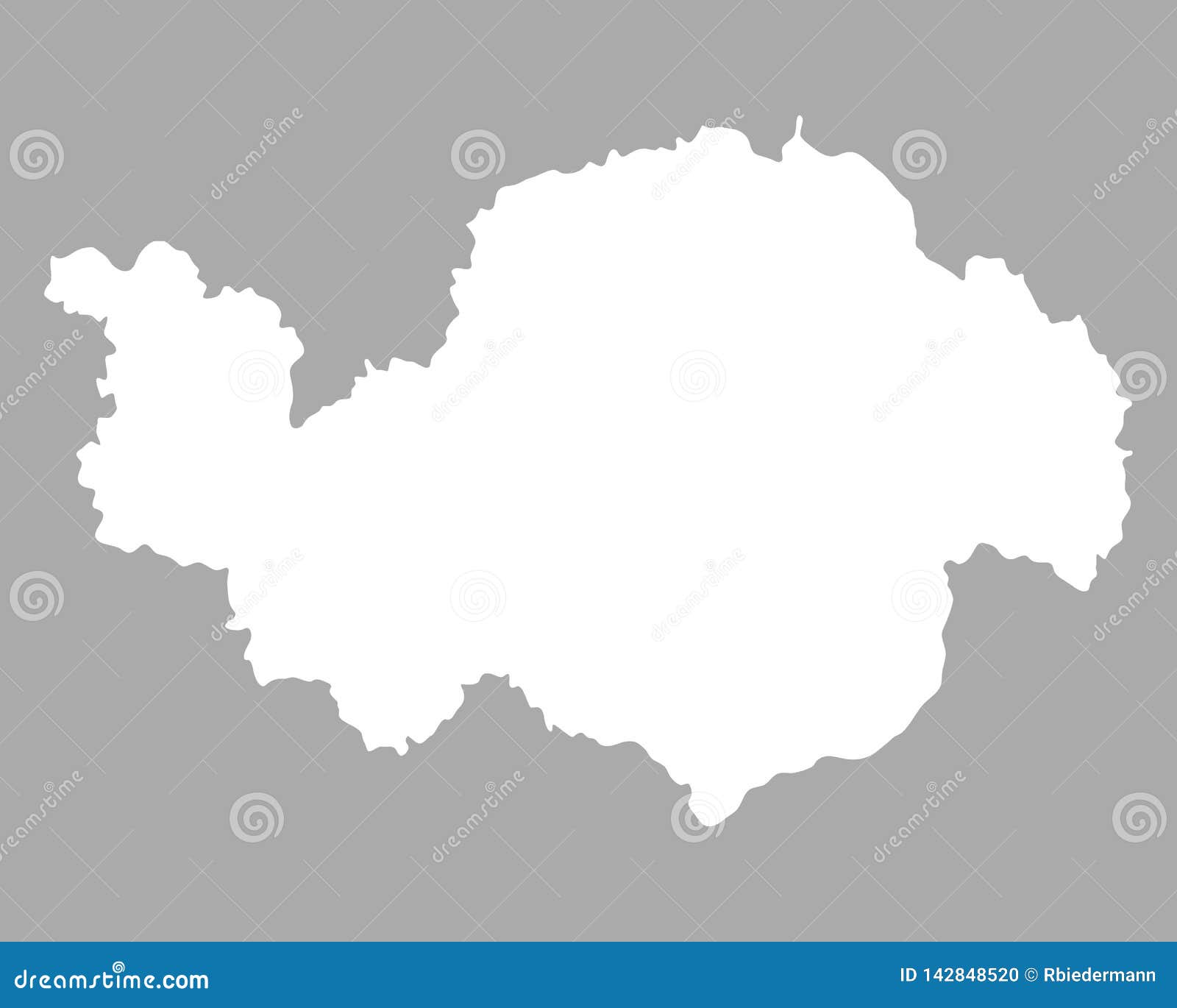 Map of Lower Bavaria stock vector. Illustration of vector - 142848520