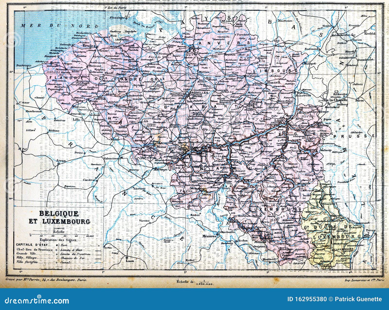 The Map of Luxembourg Belgium Stock Illustration - Illustration of ...