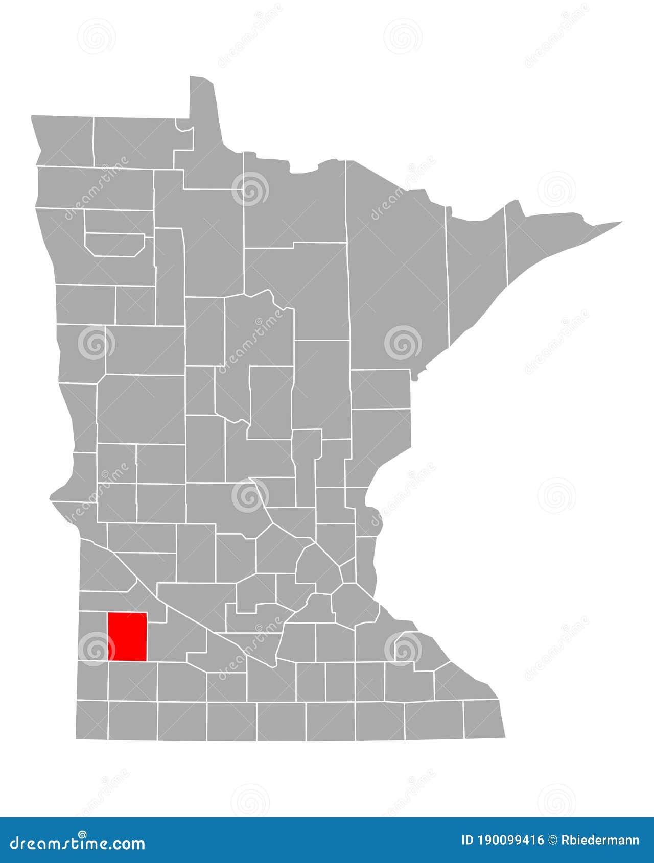 Map of Lyon in Minnesota stock vector. Illustration of vector - 190099416