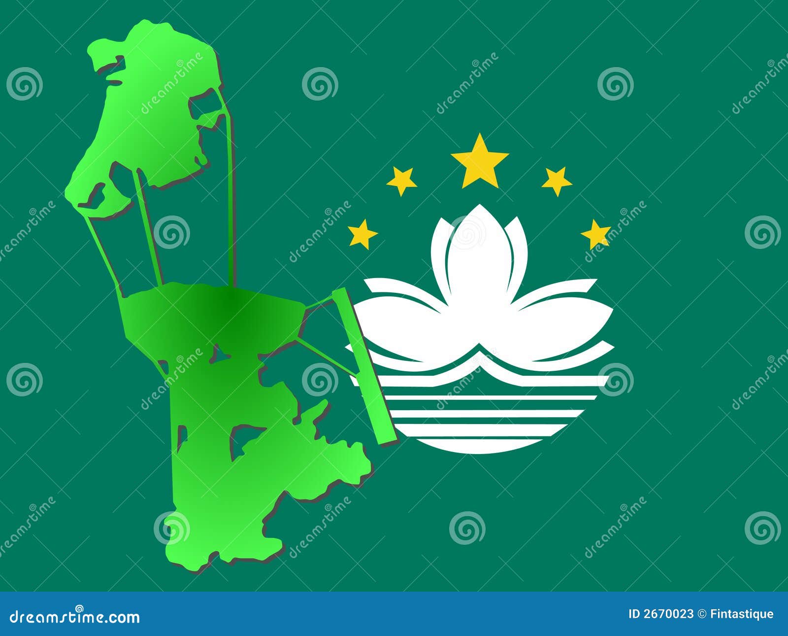 Map Of Macau Cartoon Vector | CartoonDealer.com #2670023