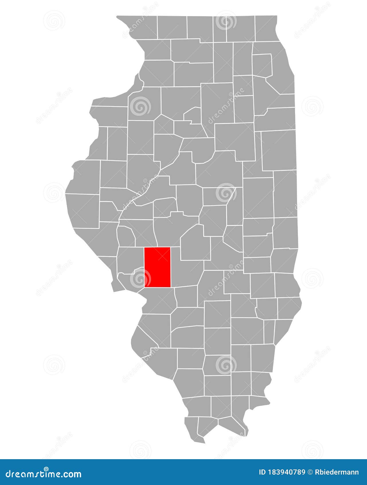 Map of Macoupin in Illinois Stock Vector - Illustration of illinois ...