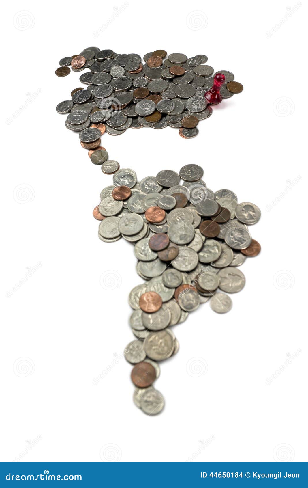 Map made of coins stock photo. Image of investment, australia - 44650184