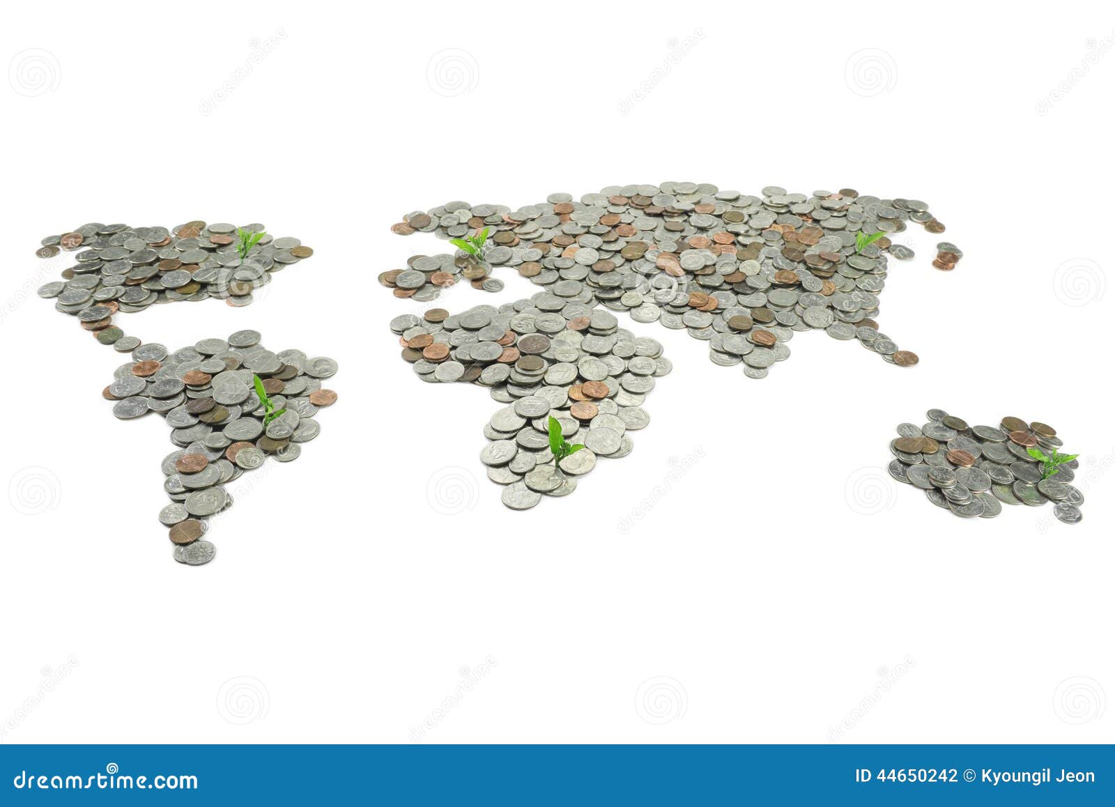 Map made of coins stock photo. Image of america, capitalism - 44650242