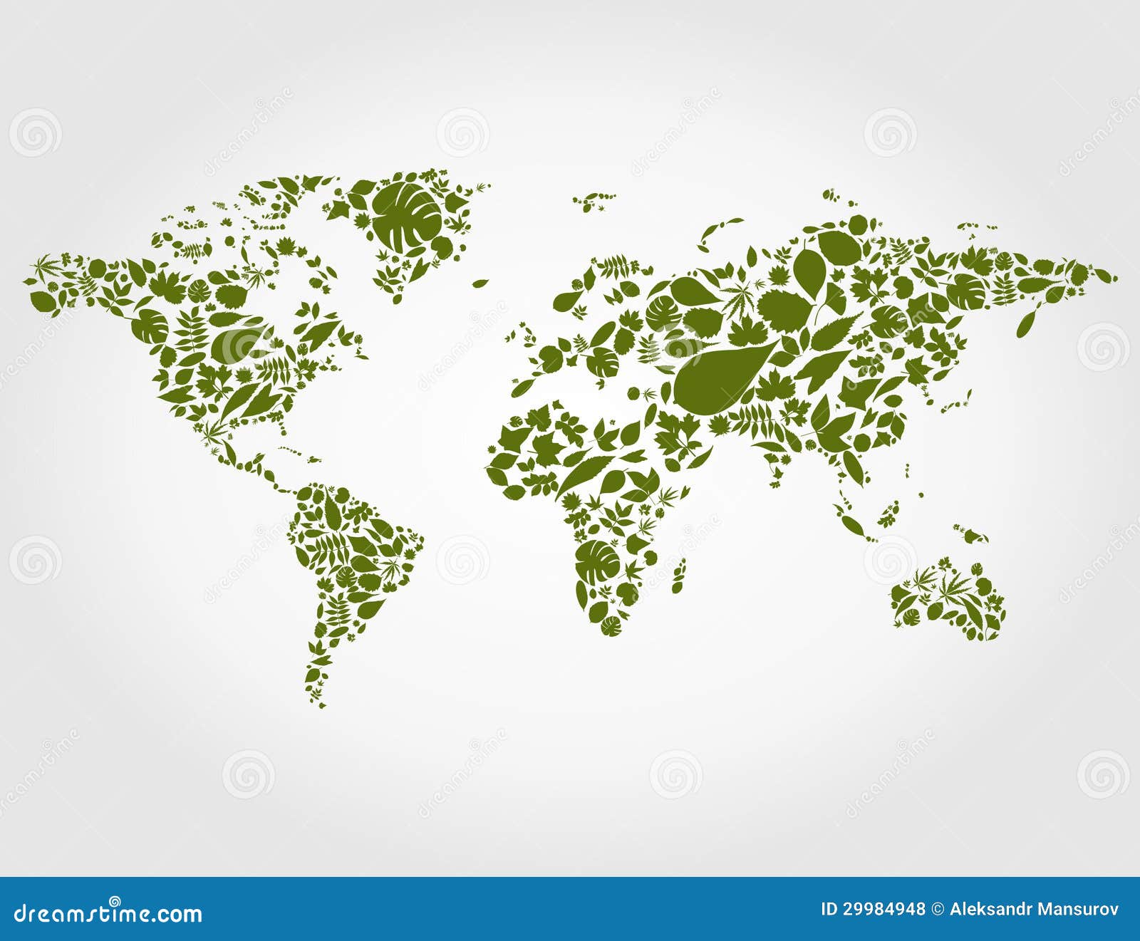 Leaf map stock vector. Illustration of paint, environment - 29984948
