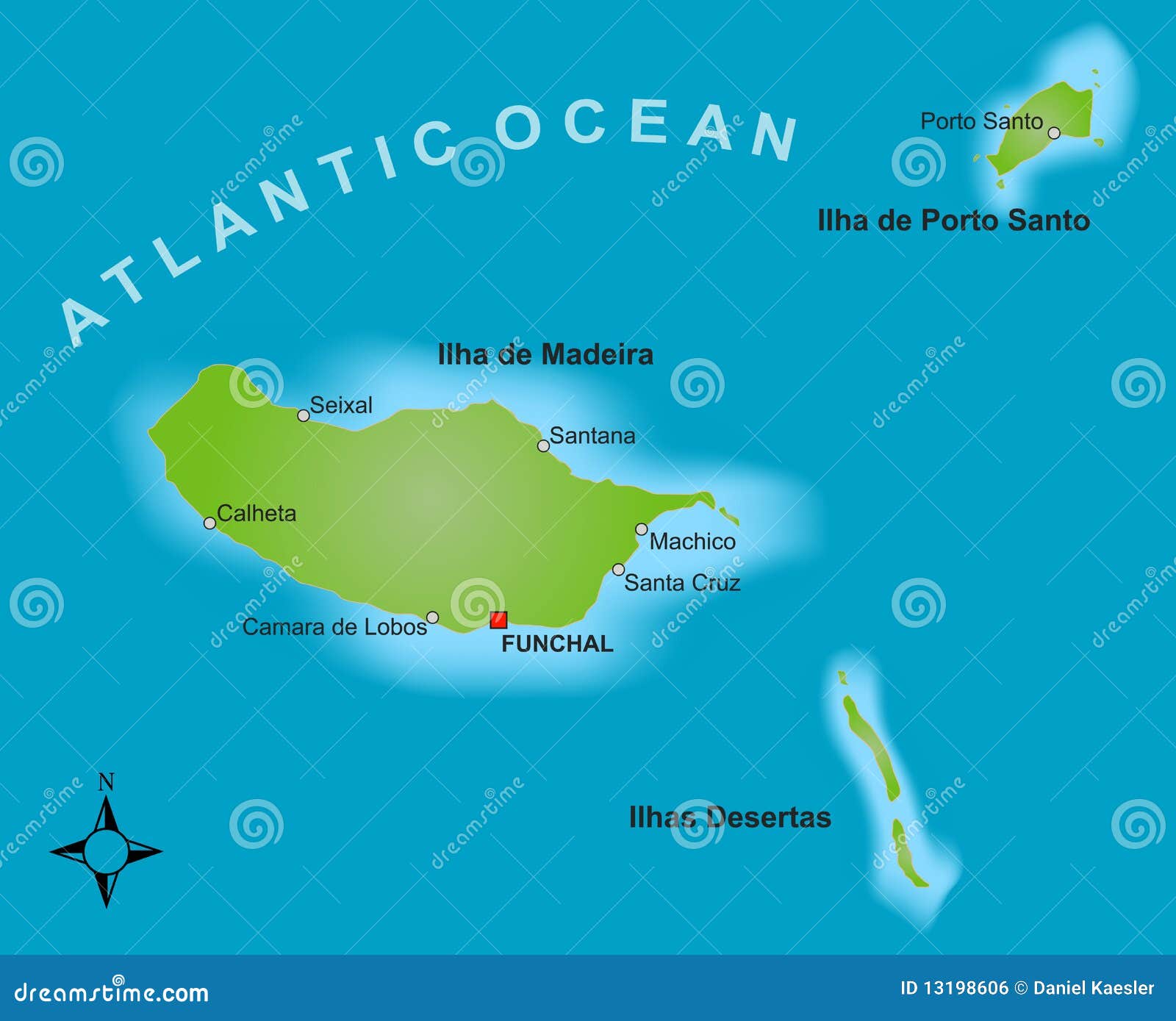Map Madeira stock vector. Illustration of planning, background - 13198606
