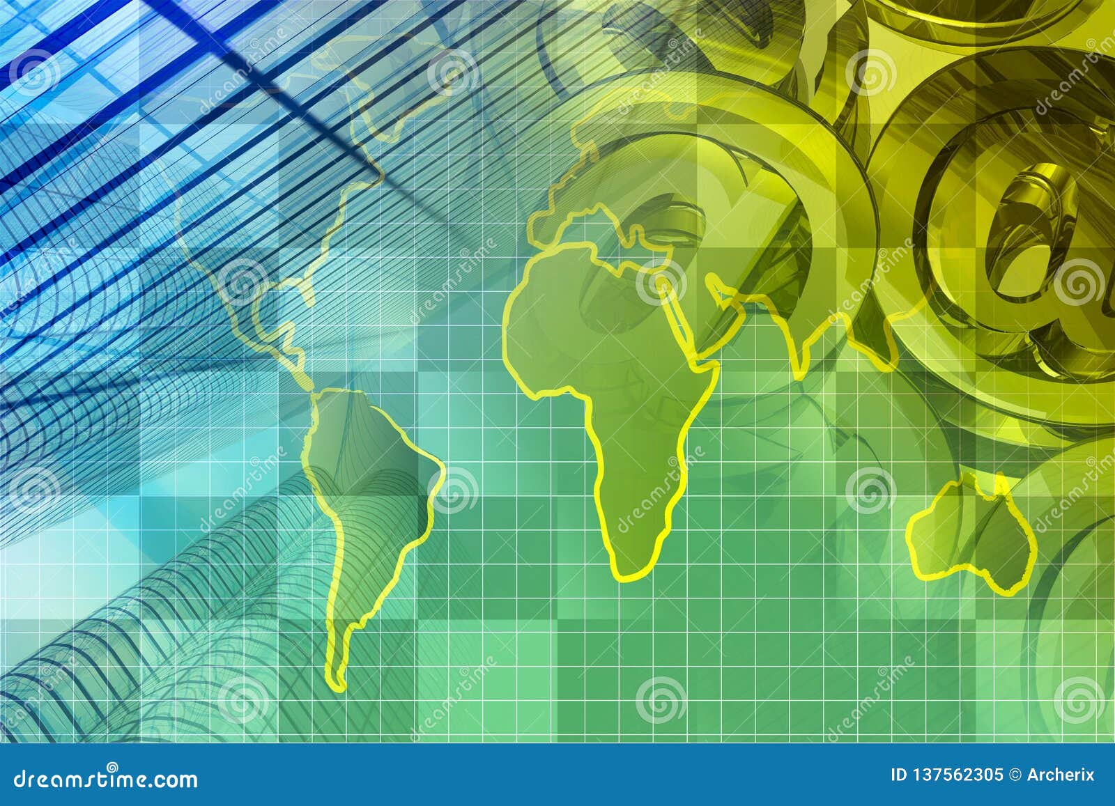 Map and mail signs stock illustration. Illustration of mail - 137562305