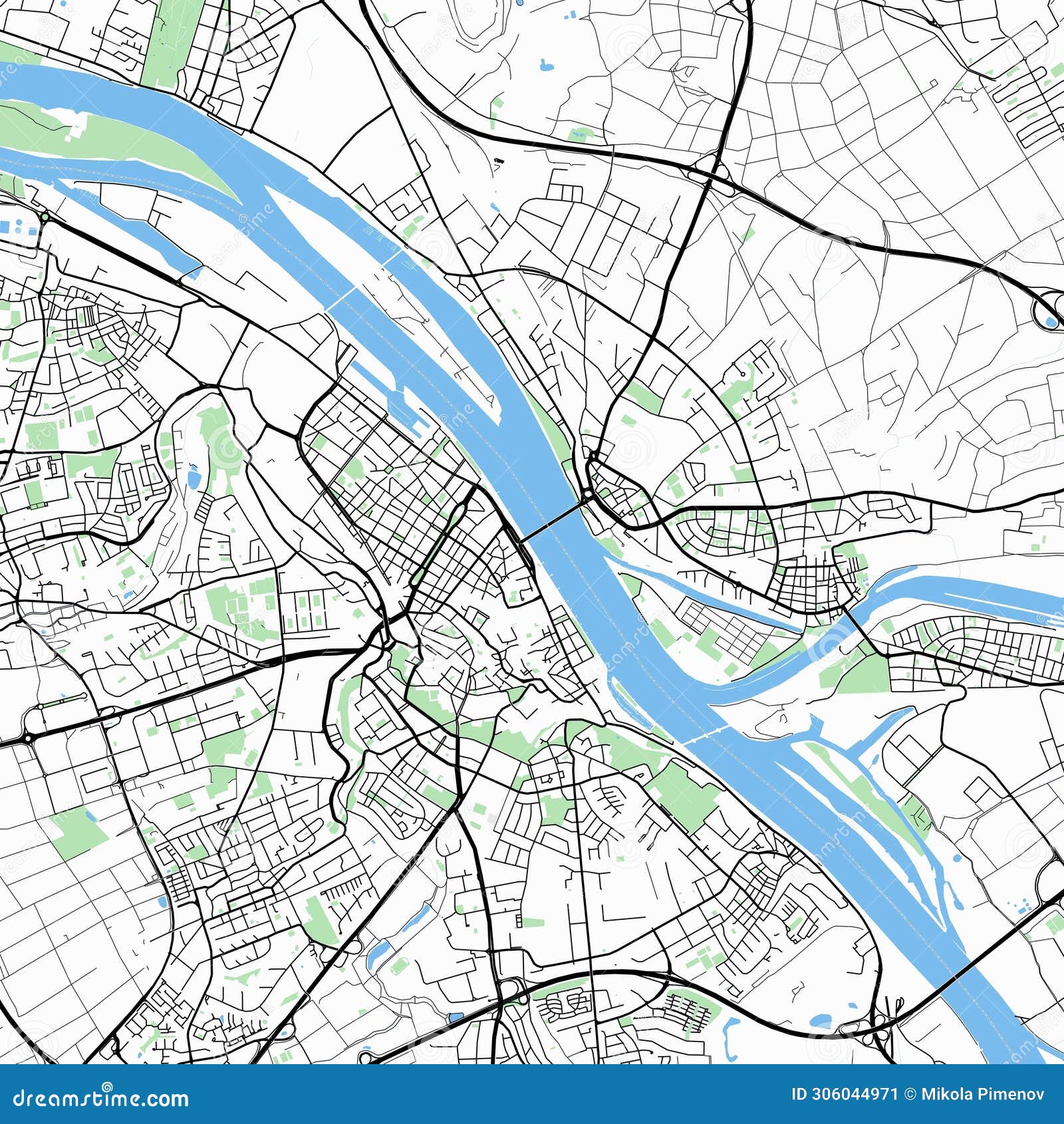 Map of Mainz. stock illustration. Illustration of sketch - 306044971