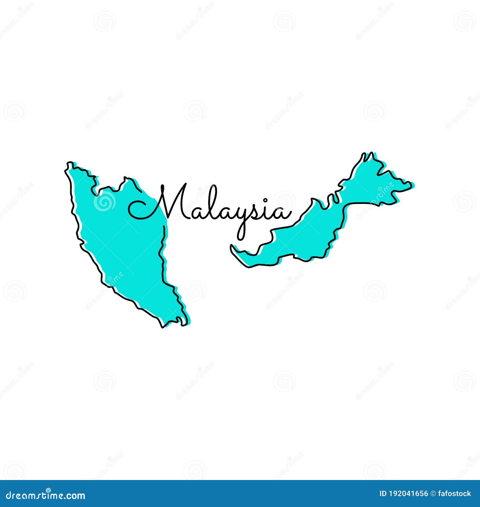 Map of Malaysia Vector Design Template. Stock Vector - Illustration of ...