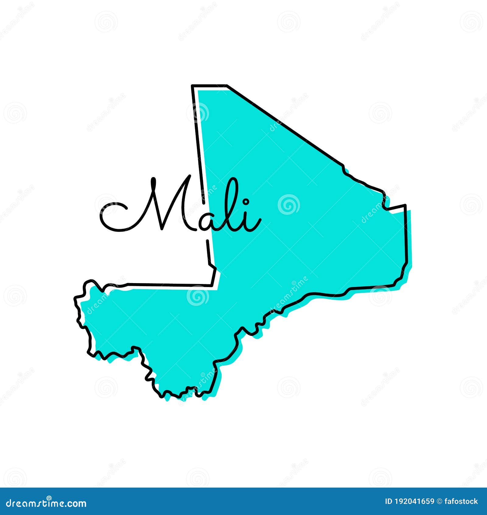 Map of Mali Vector Design Template. Stock Vector - Illustration of ...