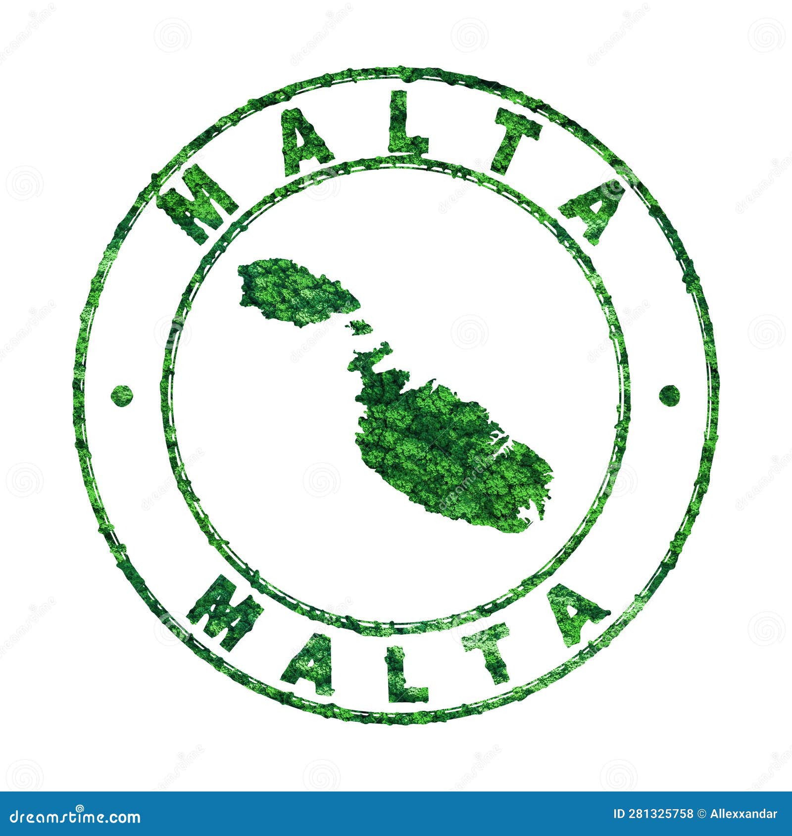 Map of Malta, Postal Stamp, Sustainable Development, CO2 Emission ...