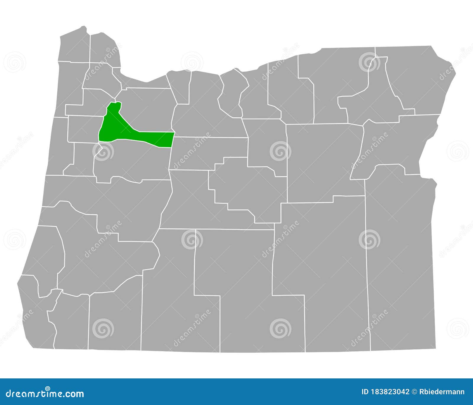 Map of Marion in Oregon stock vector. Illustration of oregon - 183823042
