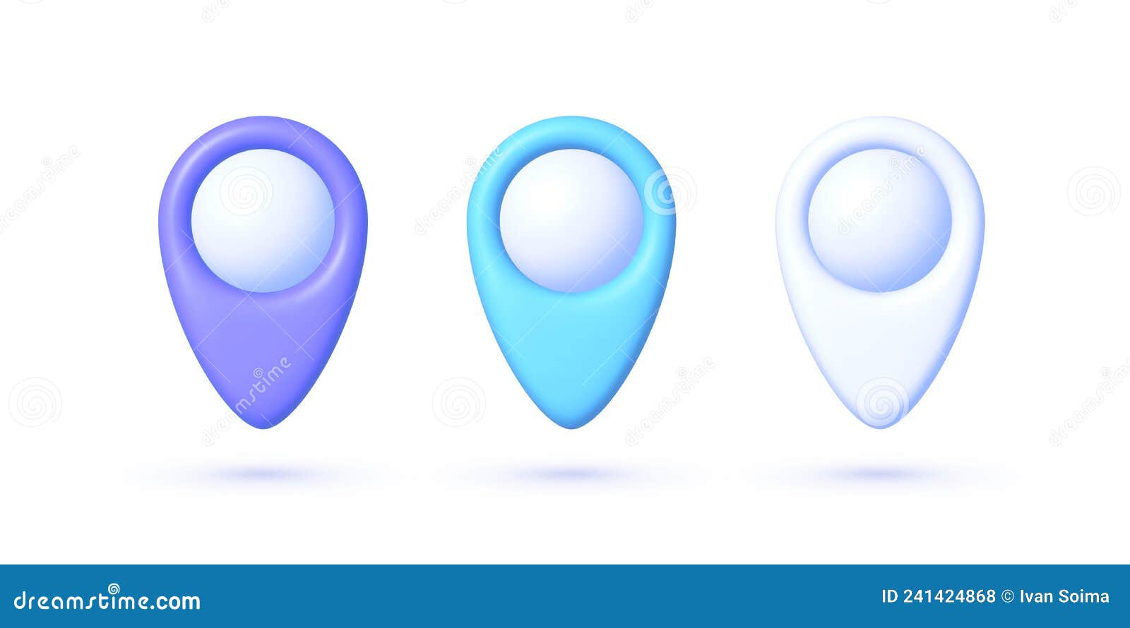 Map Mark 3d, Great Design for Any Purposes. Realistic Isolated Vector ...