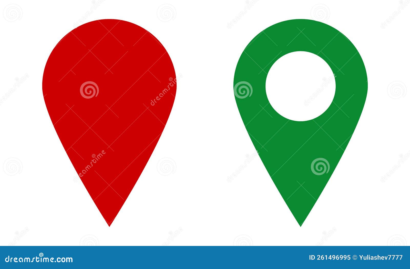 Map mark icon, vector stock vector. Illustration of element - 261496995