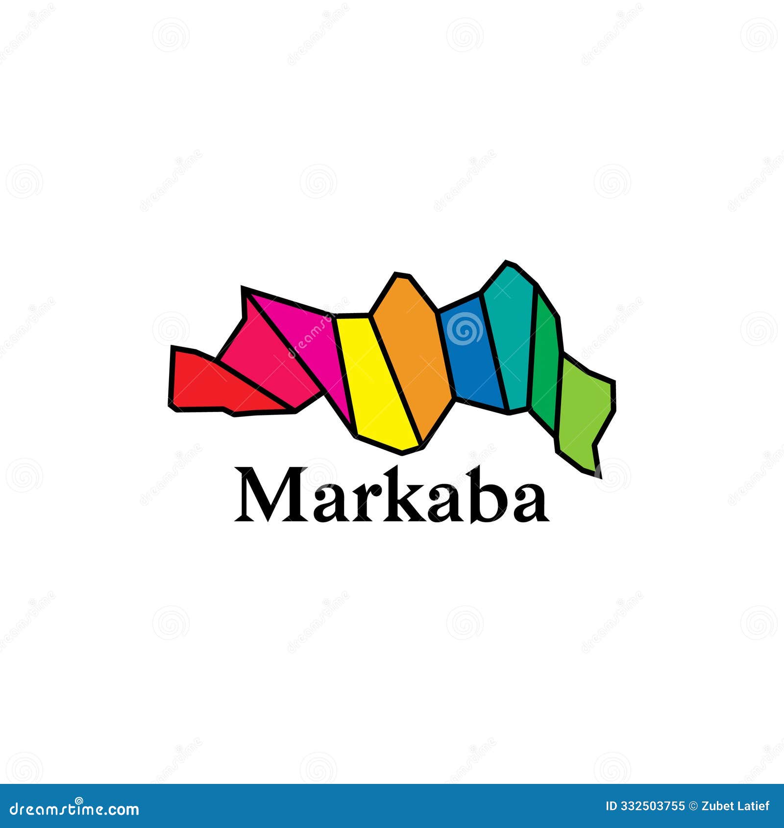 Map of Markaba, Colorful Design Creative Design Template, World Map ...