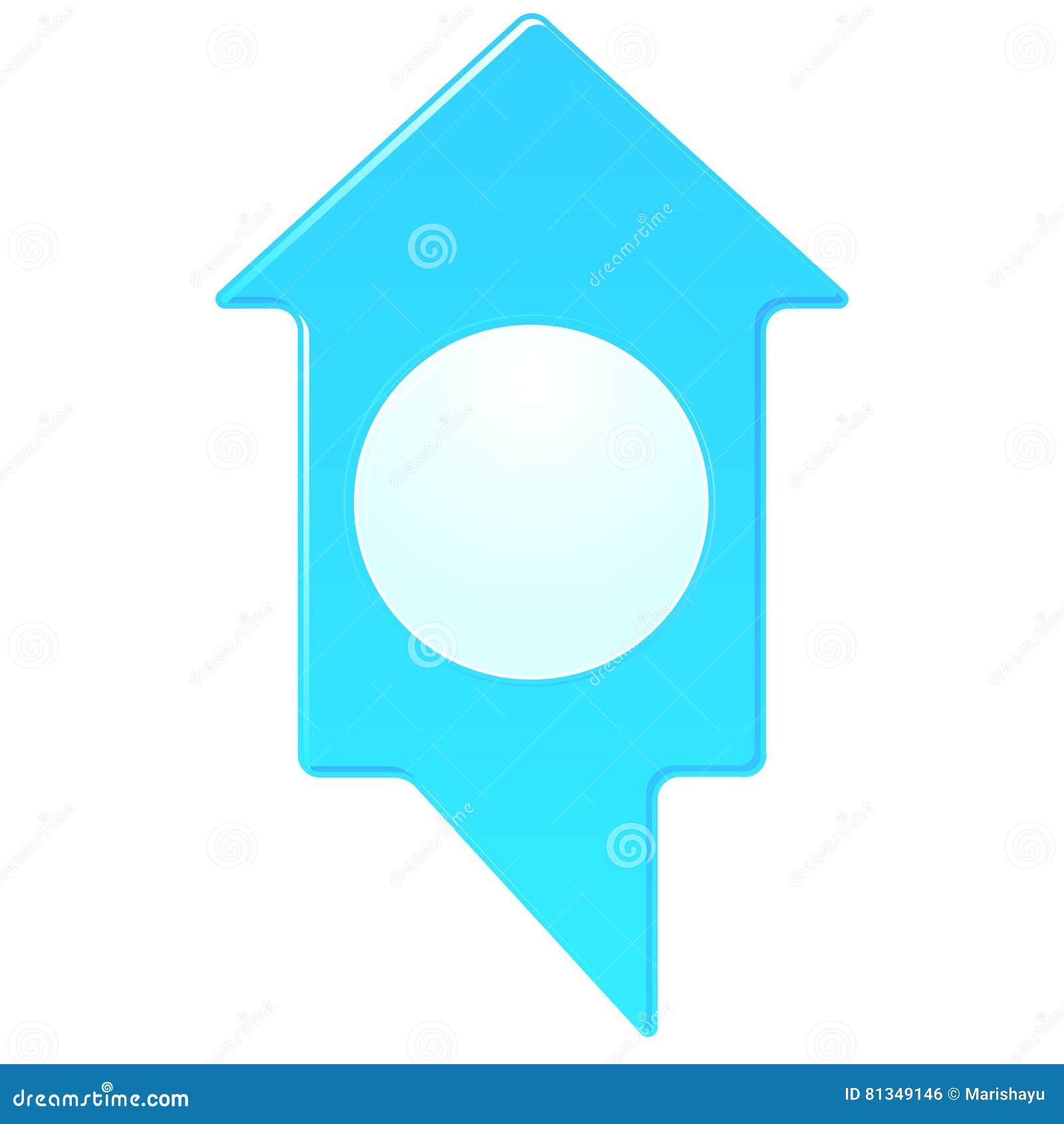 Map marker home shape stock vector. Illustration of building - 81349146