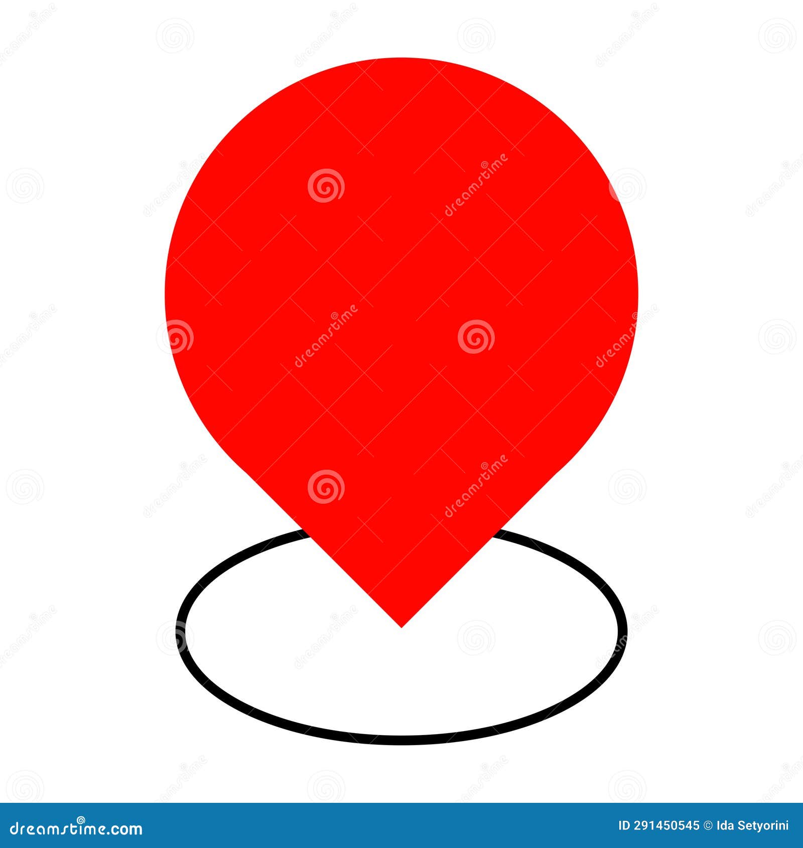 Map Marker icon vector stock image. Image of internet - 291450545