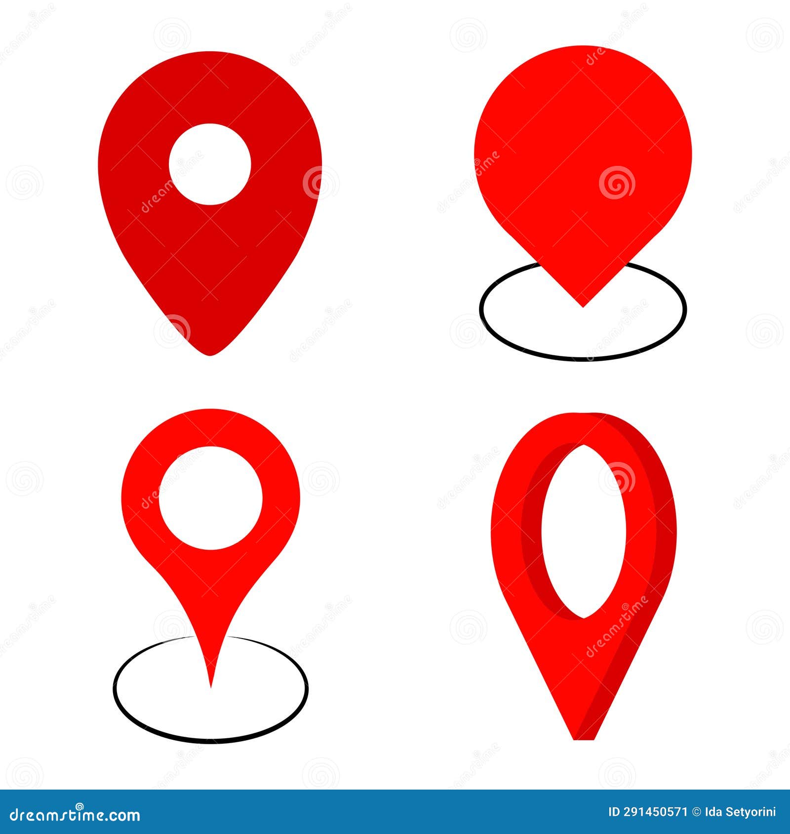Map Marker icon vector stock illustration. Illustration of route ...