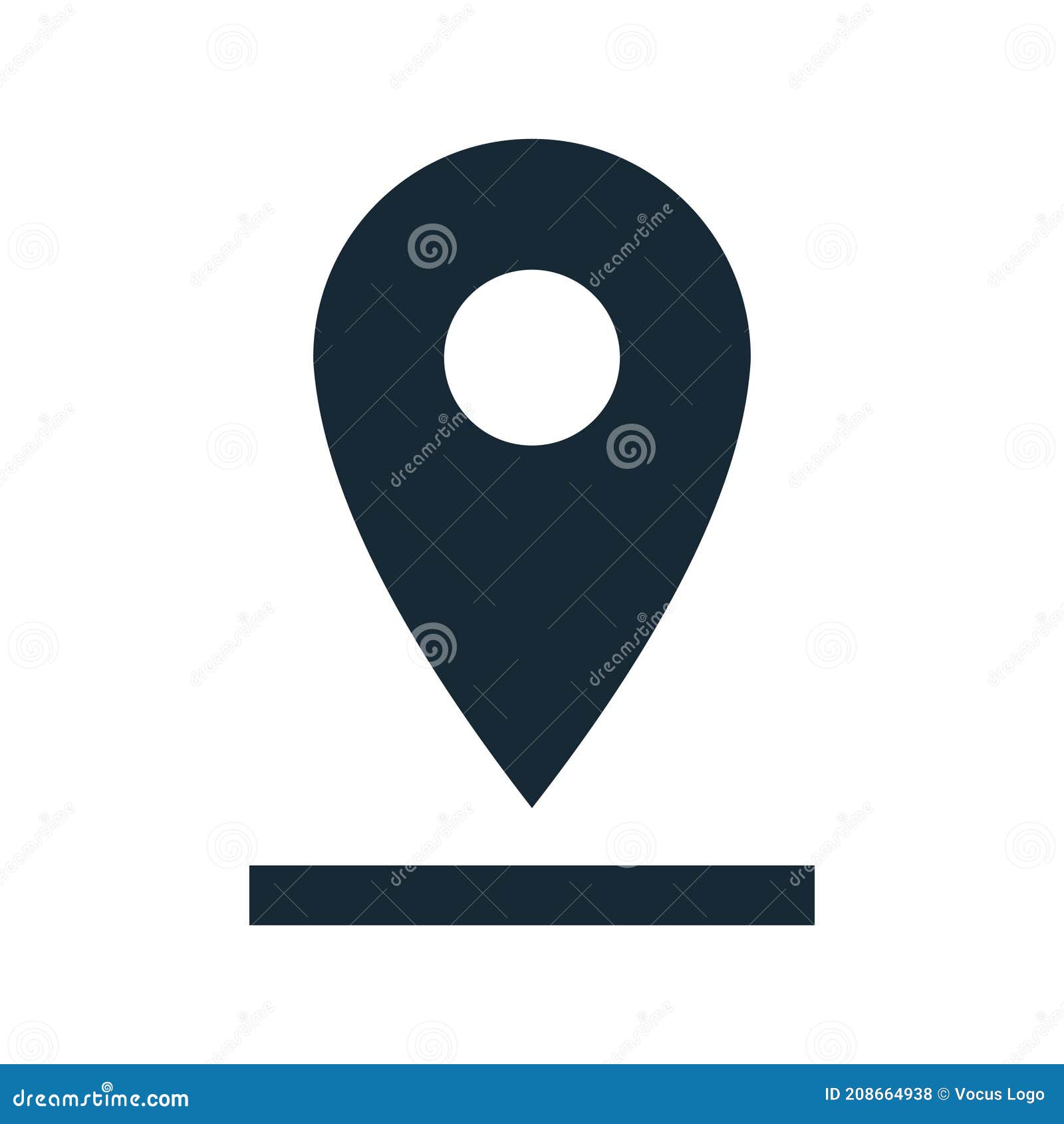 Map Marker Icon Vector Logo Template Stock Vector - Illustration of ...