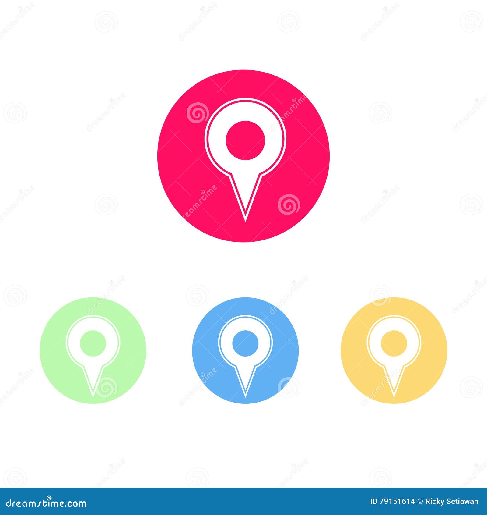Map Marker Logo or Icon stock vector. Illustration of navigation - 79151614