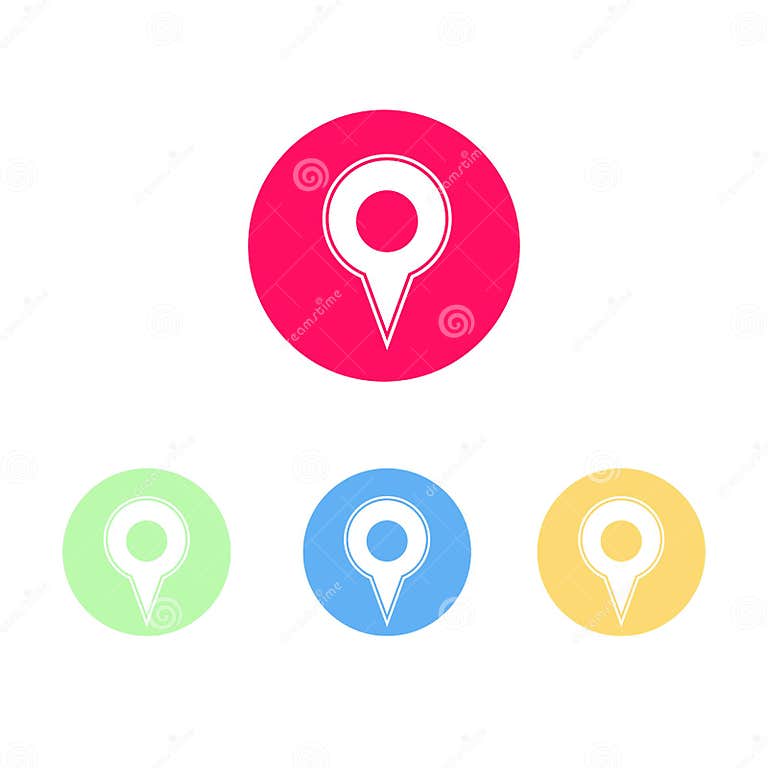 Map Marker Logo or Icon stock vector. Illustration of navigation - 79151614