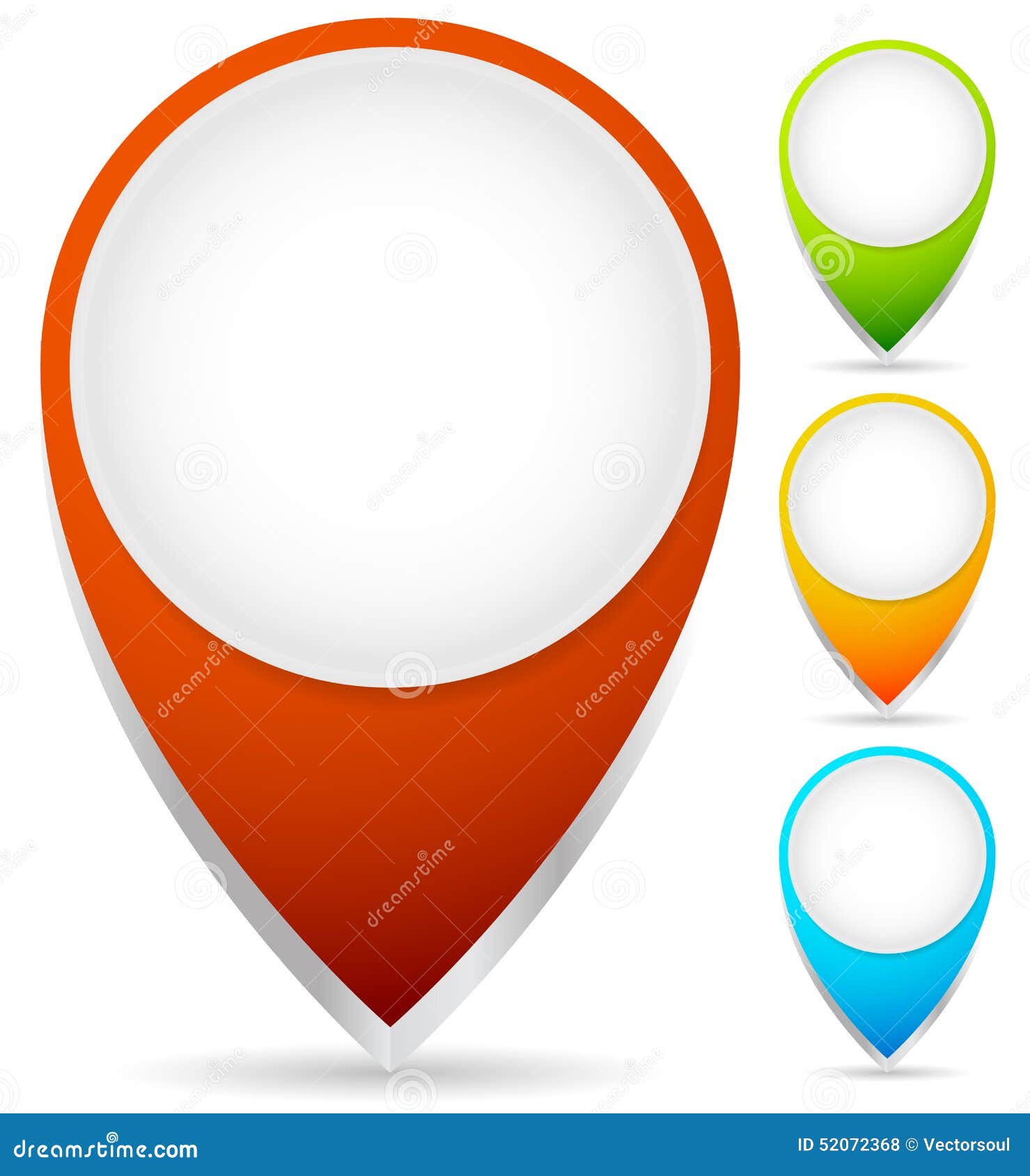 Map Marker, Map Pin Graphics Stock Vector - Illustration of thumbtack ...