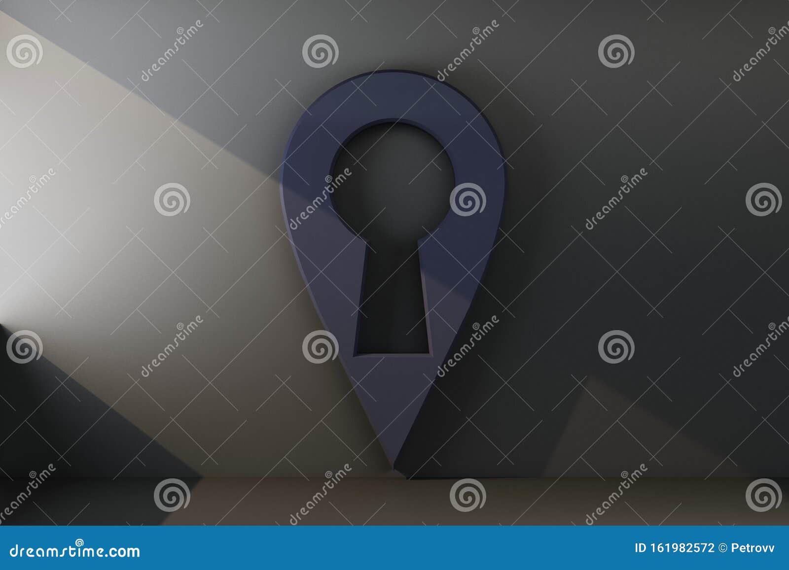 Map marker pin keyhole stock illustration. Illustration of privacy ...