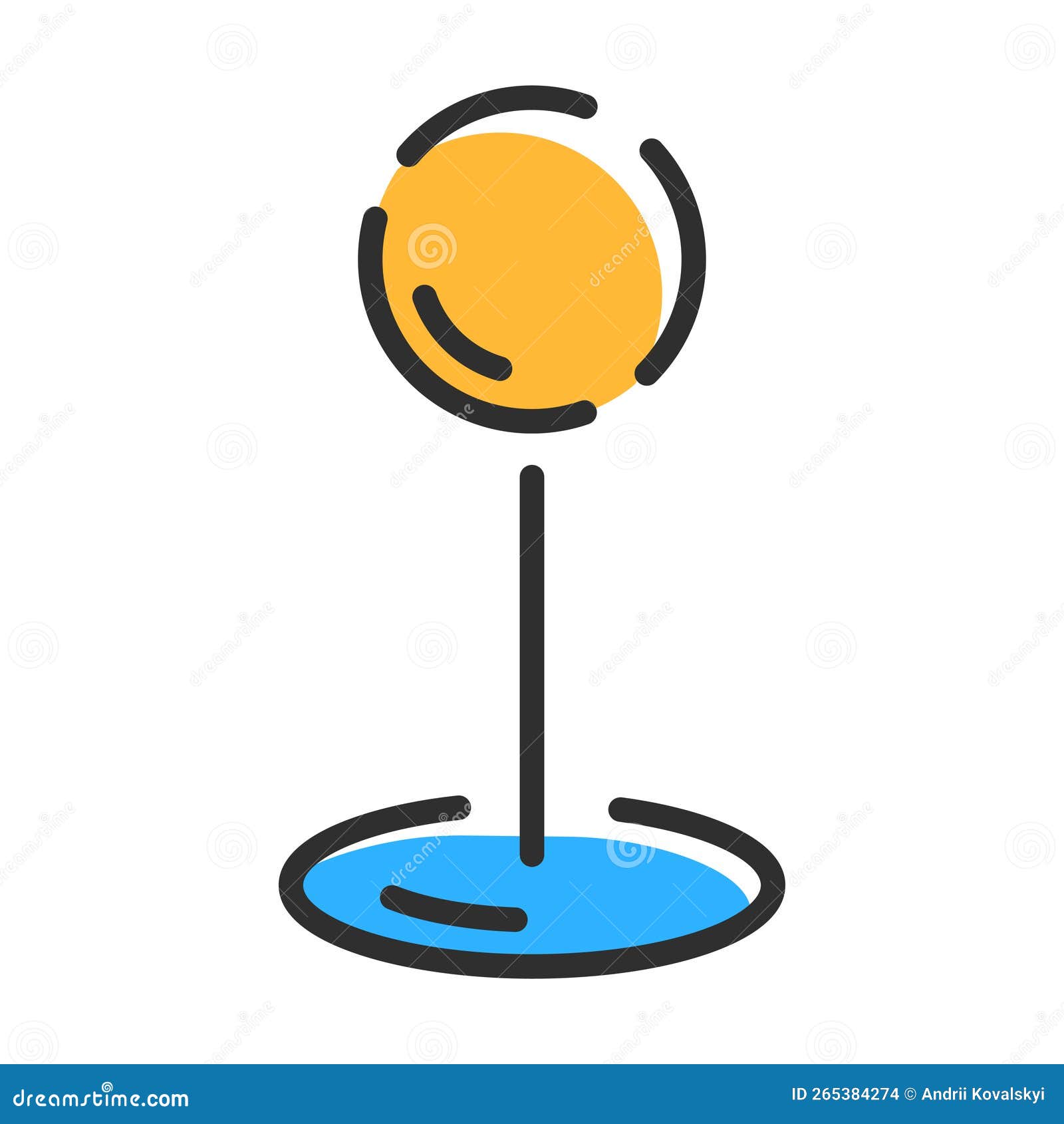 Map Marker Point Line Icon. Navigation Logo in Color Stock Illustration ...