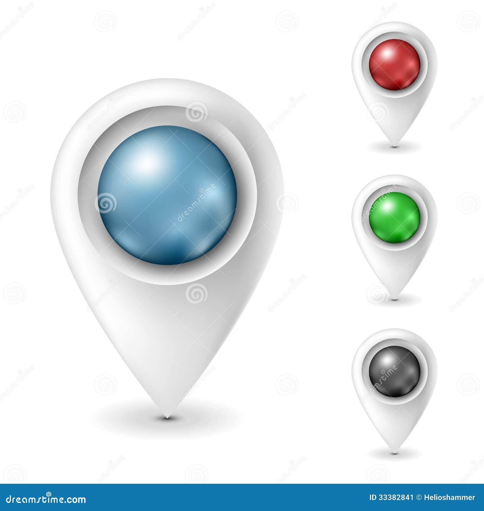 Map marker set stock vector. Illustration of mark, arrow - 33382841