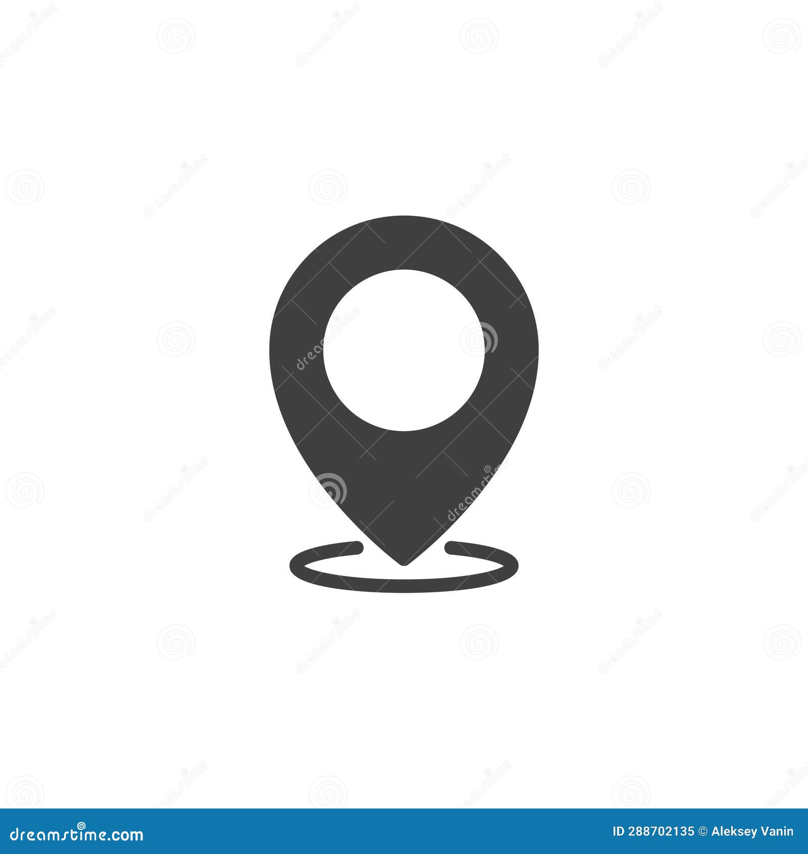 Map marker vector icon stock vector. Illustration of logo - 288702135